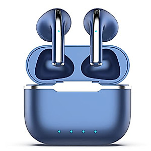 Wireless Earbuds, Bluetooth 5.3 Headphones with 4-Mics Clear Call and ENC Noise Cancelling, Bluetooth Earbuds Wireless Headphones, Ear Buds Wireless Bluetooth Earbuds for iPhone Android (Dark Blue)