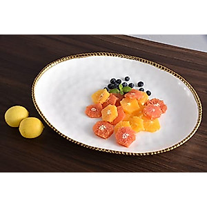 Pampa Bay Golden Salerno Oval Platter