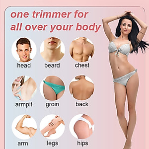 Get Smooth and Sexy Skin with Founouly Bikini Trimmer - Waterproof, USB Rechargeable, and Safe for Sensitive Skin