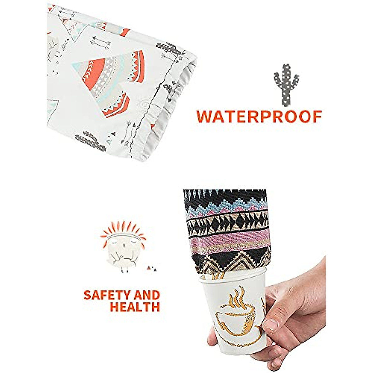 MOUDOAUER Portable Paper Cup Storage Bag Portable Hanging Bag Accessory Waterproof Camping Cup Organizer Holder Accessories