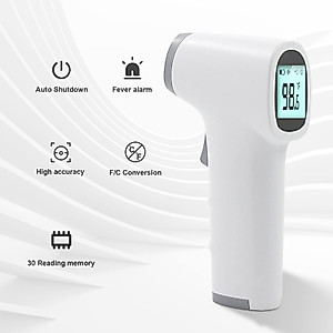 Contec TP500 Medical Infrared Thermometer Baby Thermometer Gun Body Forehead Ear Temperature Gun LCD,Digital Infrared Thermometer for Adults, Kids,Measurement time ≤ 1 Second,one-Year Warranty