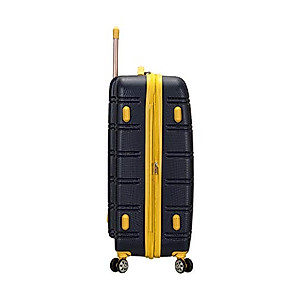 Rockland Unisex Adults Melbourne Hardside Expandable Spinner Wheel Luggage, Navy, 2-Piece Set (20/28)