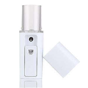 Nano Mist Sprayer - Makina Usb Charging Handheld Facial Beauty Skin Care Products Big Water Tank Ultrasonic Moisturizing Mini Nano Mister (L2White)