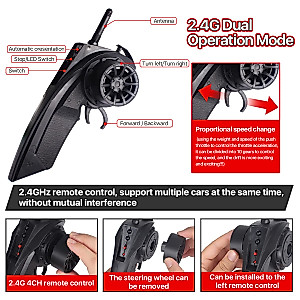 iBliver GT RC Drift Cars 1:14 Remote Control Car 35km/h Drift Vehicle 40min Playing time 4WD High Speed Sport Racing Car Gifts Toy for Adults Kids