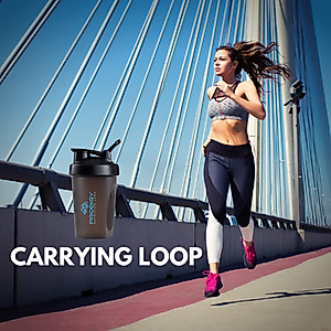 Prodigy Nutrition Labs Premium Shaker Bottle Perfect for Workout Supplements, Protein powder, Sports drinks, BPA Free, Portable Bottle for Fitness Enthusiasts Athletes -14 Ounce