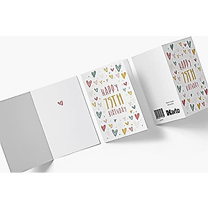 75th Birthday Card for Him Her - 75th Anniversary Card for Dad Mom - 75 Years Old Birthday Card for Brother Sister Friend - Happy 75th Birthday Card for Men Women | Karto – Heart Doodles