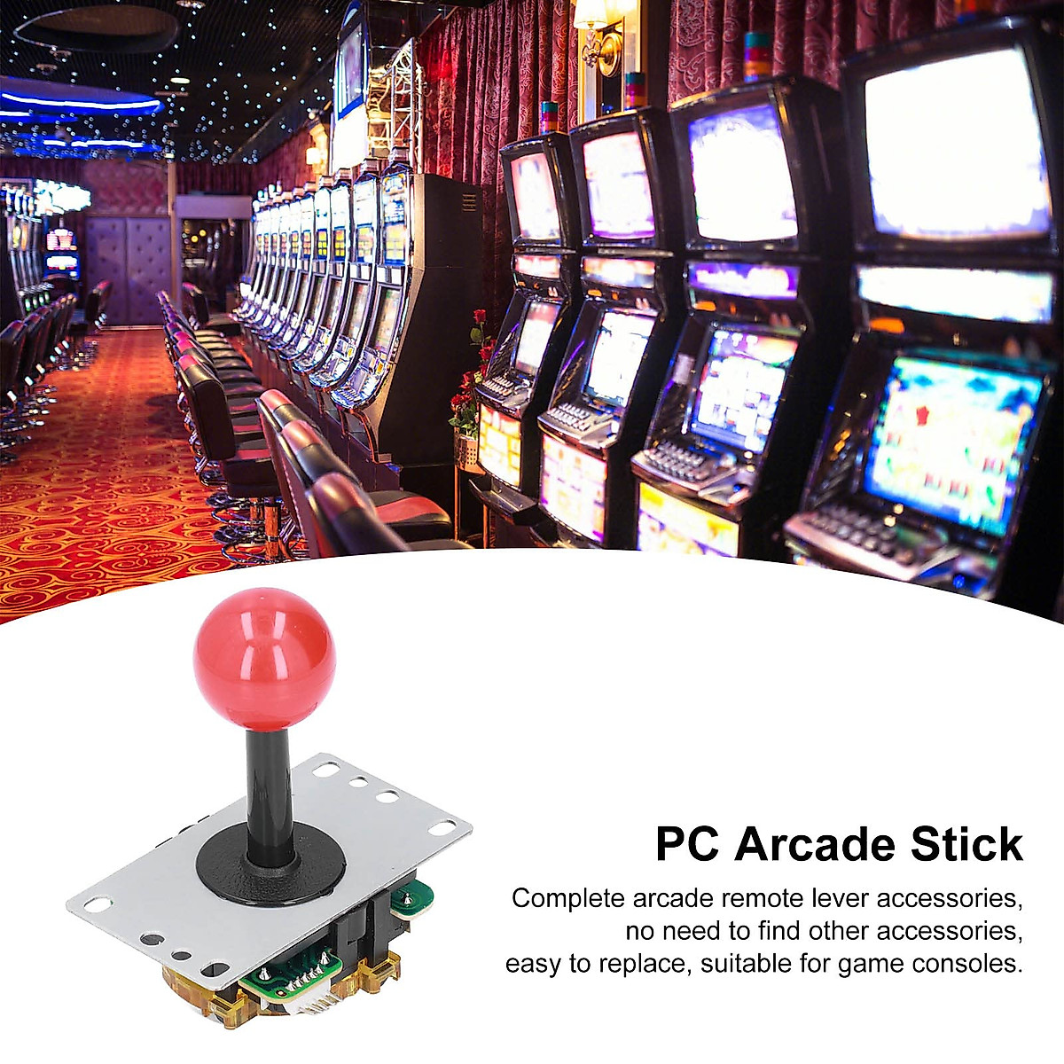 PC Arcade Stick, Zero Delay Metal Joystick Kit for Game Consoles
