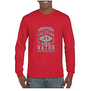 Gift for Martial Arts Fans Concept of The Water Winning Black and Muticolor Unisex Long Sleeve T Shirt