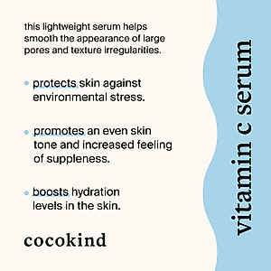 COCOKIND Vitamin C Serum with Sea Grape Caviar, 1 FZ
