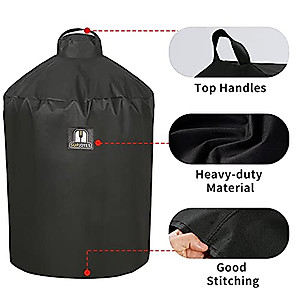 SUPJOYES Cover for Large Big Green Egg, Extra Large Big Green Egg Accessories, Heavy Duty Waterproof Big Green Egg Covers…
