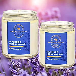 Bath and Body Works Lavender Cedarwood (7oz/ 198 g) 2-Piece Pack Single Wick Candle