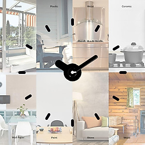 La Crosse Technology 404-3261-INT Adjustable Floating Dial Black Wall Clock