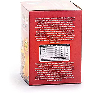 Fluker's Repta-Sun Incandescent Reptile Basking Bulb 100W - Includes Attached DBDPet Pro-Tip Guide