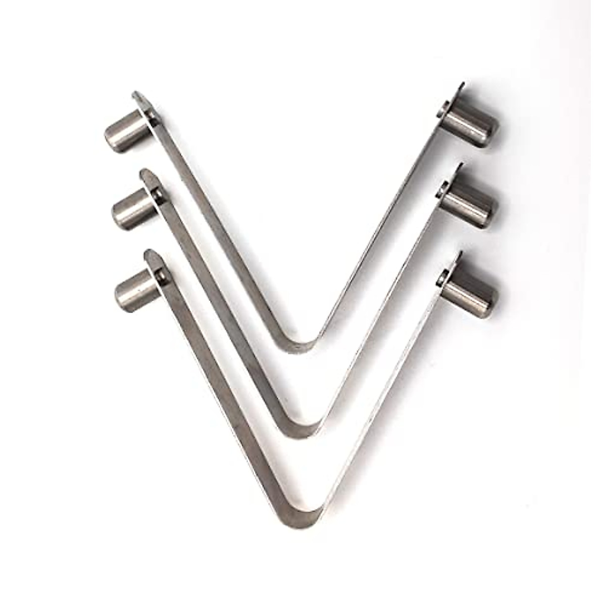Swimables Stainless Steel Universal V-Clip for All Swimming Pool and Spa Skimmer/Nets, Brushes or Poles - Works for Above Ground or Inground Pools - 3 Pack