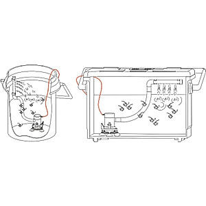 Seaflo-Portable 12v Livewell Aeration Pump System Kit for Boats