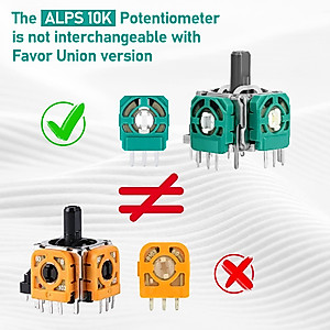 EEEKit 20pcs Replacement Trimmer Potentiometer Sensor for PS4 Controllers, 10k Ohm Trim-Pot Gasket Repair Parts for Xbox One PS3 PS4 Switch Pro Thumb Stick Analog Joystick