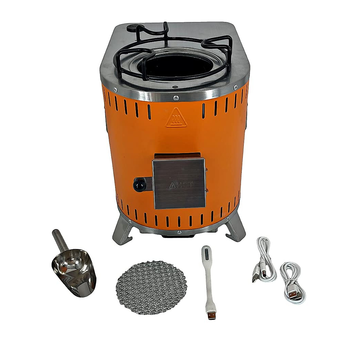 Drifters Portable Thermo-Electric Camp Stove for Wood, Pellet, Charcoal Cooking with Built-In Electricity Generator, 6000 mAH Battery and USB Plugs