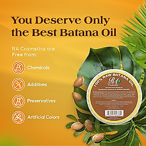 RA Cosmetics Hair Oil, 100% Natural Unrefined Batana for Healthy Hair, 16 oz, Nourishing Moisturizer for Damaged Hair Repair, Strengthening and Nourishing Hair Conditioner