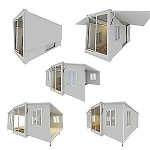 Luxe 20ft Luxury Modern Foldable Prefab Expandable Container House Easy Setup Quality Design Suitable for Homes, Offices, Hotels, Villas, Warehouses, Camping, Storage, Workshops and Garages