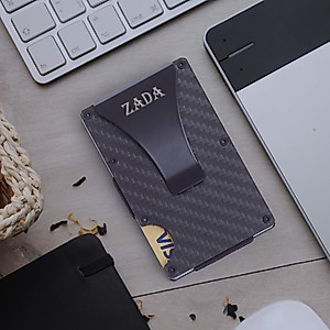 Carbon Fiber Wallets For Men/Money Clips For Men/Carbon Fiber Money Clip/RFID Money Clip/Credit Card Holder/Grid Walle