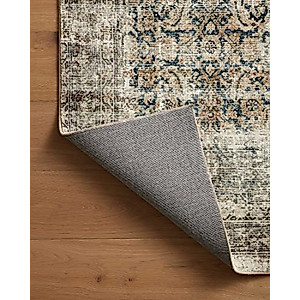 Loloi Amber Lewis x Morgan Collection MOG-02 Navy/Sand, Traditional 2' x 3'-6" Rectangle Accent Rug feat. CloudPile™