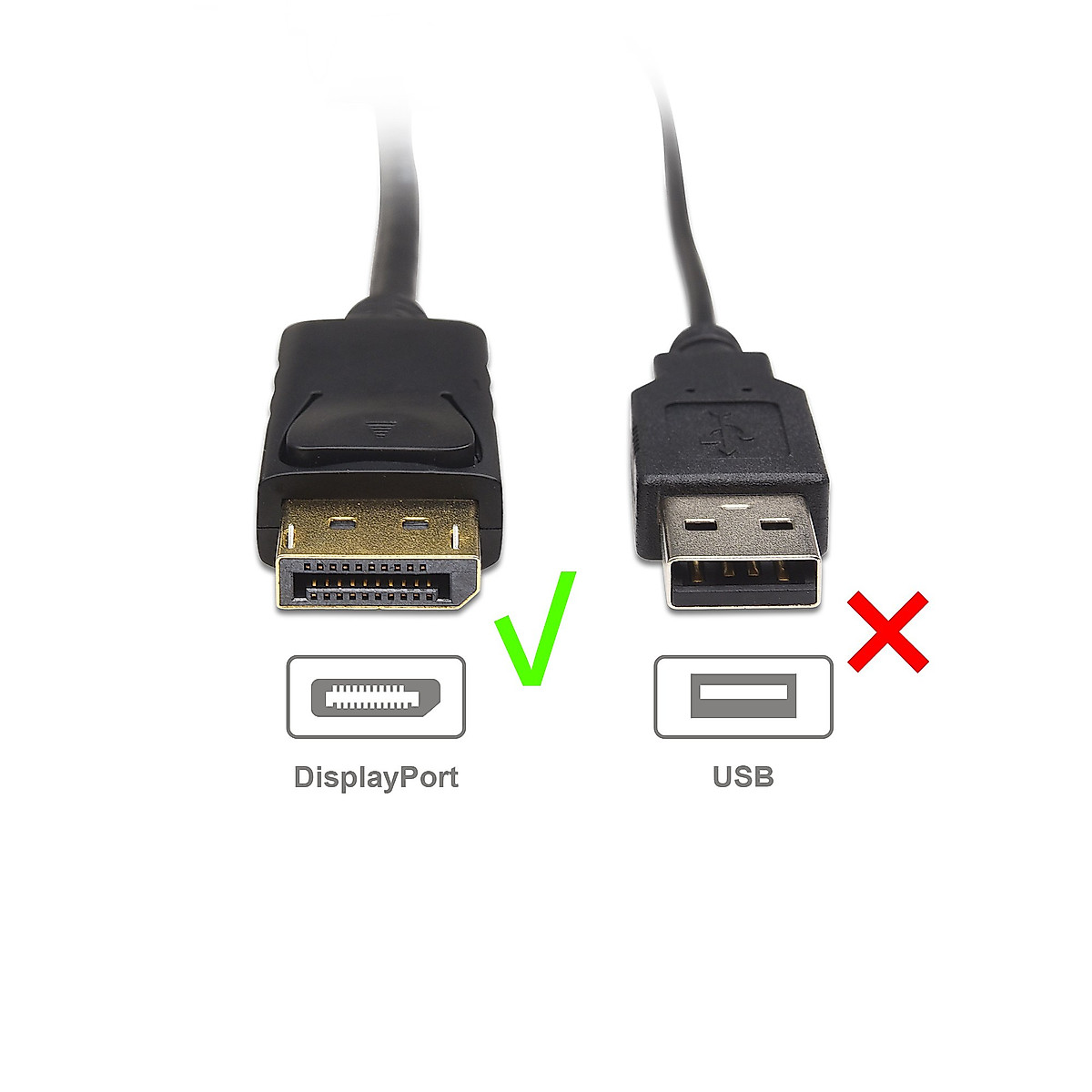 Cable Matters DisplayPort to VGA Cable (DP to VGA Cable) 6 Feet