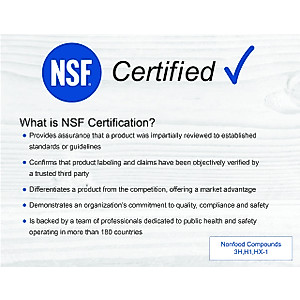 NSF Certified Food Grade Mineral Oil – Gallon (128oz), Certified Food Safe Conditioner for Wood Cutting Boards, Butcher Blocks and Stainless-Steel Kitchen Equipment