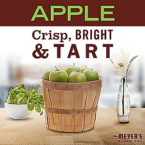 MRS. MEYER'S CLEAN DAY Hand Soap, Made with Essential Oils, Biodegradable Formula, Apple, 12.5 fl. oz - Pack of 3