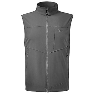 Rodeel Men's Lightweight Golf Vest Windproof Sleeveless Cycling Jacket