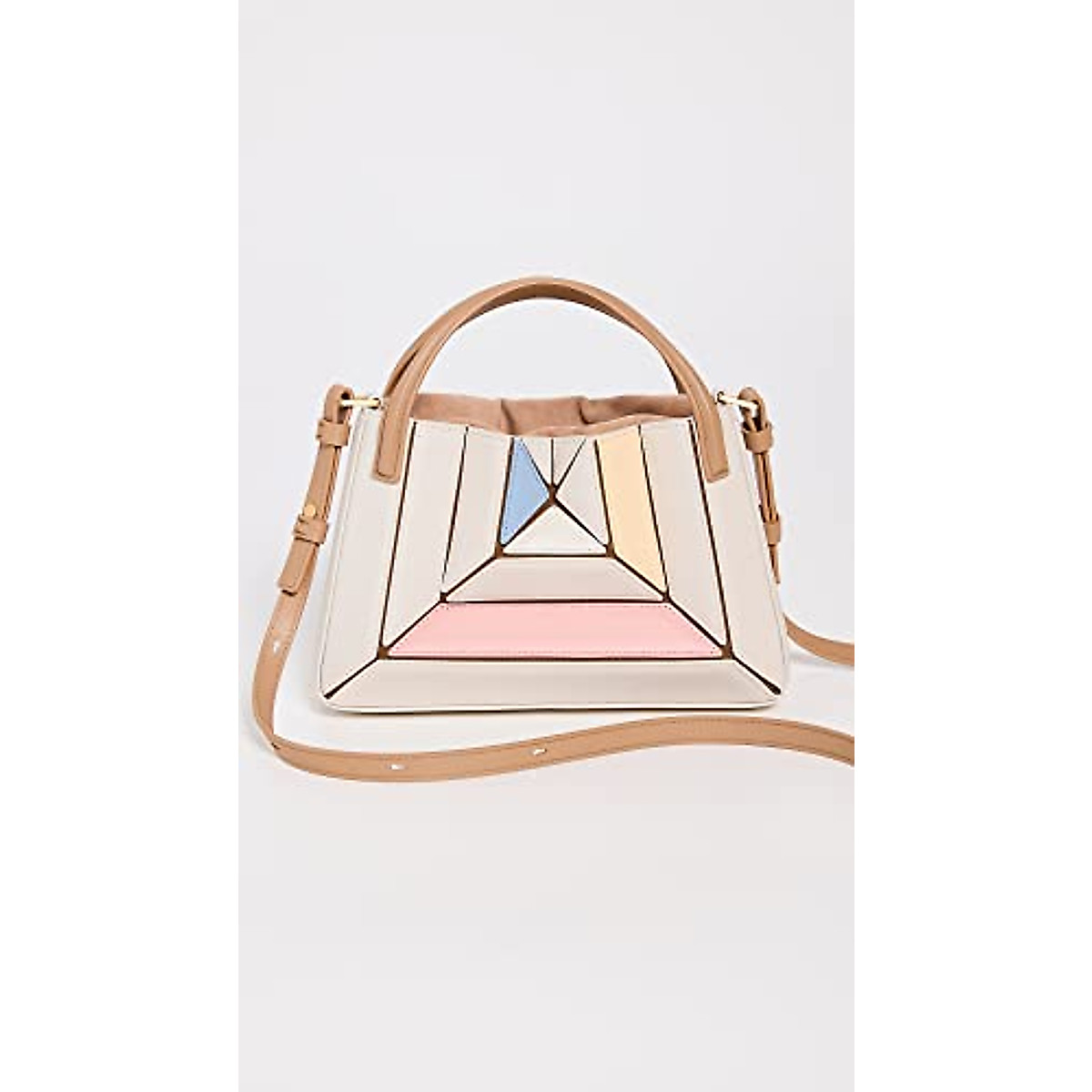 Mlouye Women's Mini Sera Tote, Leather | Sprinkles White, One Size