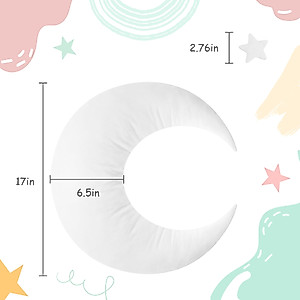 Newborn Photography Posing Pillow Crescent Moon Star Pillows Posing Beans Moon Stars Pillow Set Infant Boy Girl Baby Picture Prop Halloween Christmas Newborn Photography Prop Decor Accessory(Pink)