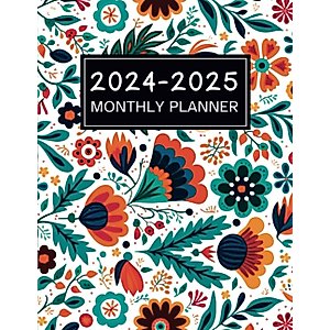 2024-2025 Monthly Planner: January to December 24 Month Organizer for Schedule & To do list with Holidays