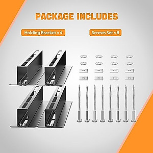 Ultrawall Overhead Garage Storage Racks for Bins, Ceiling Storage Rack Garage Hanging Organizer for Totes with Adjustable Width, Heavy Duty Ceiling Container Bin Rack (4 Pack, 3 Bins)