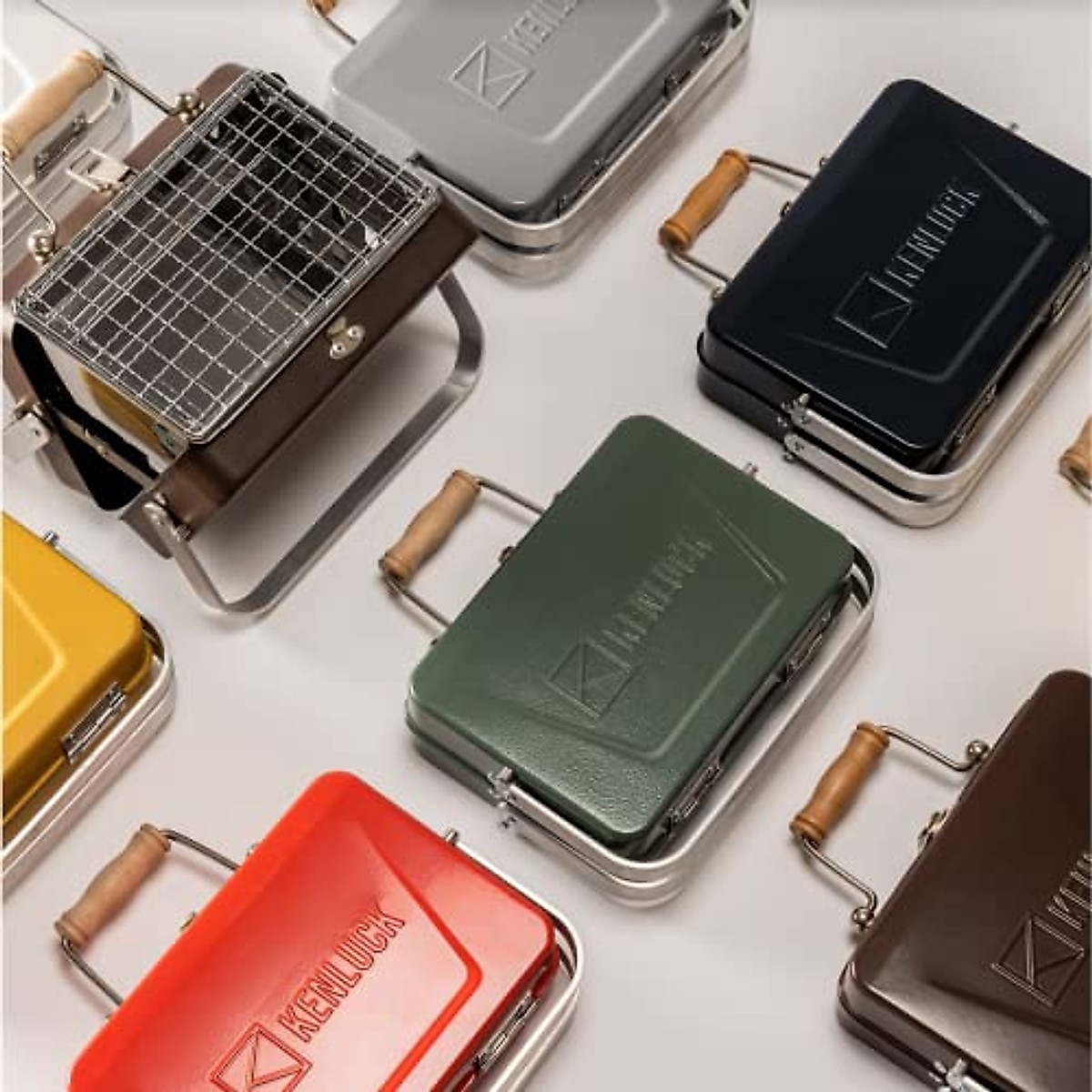 Portable KENLUCK Mini Charcoal Grill for Outdoor Fun