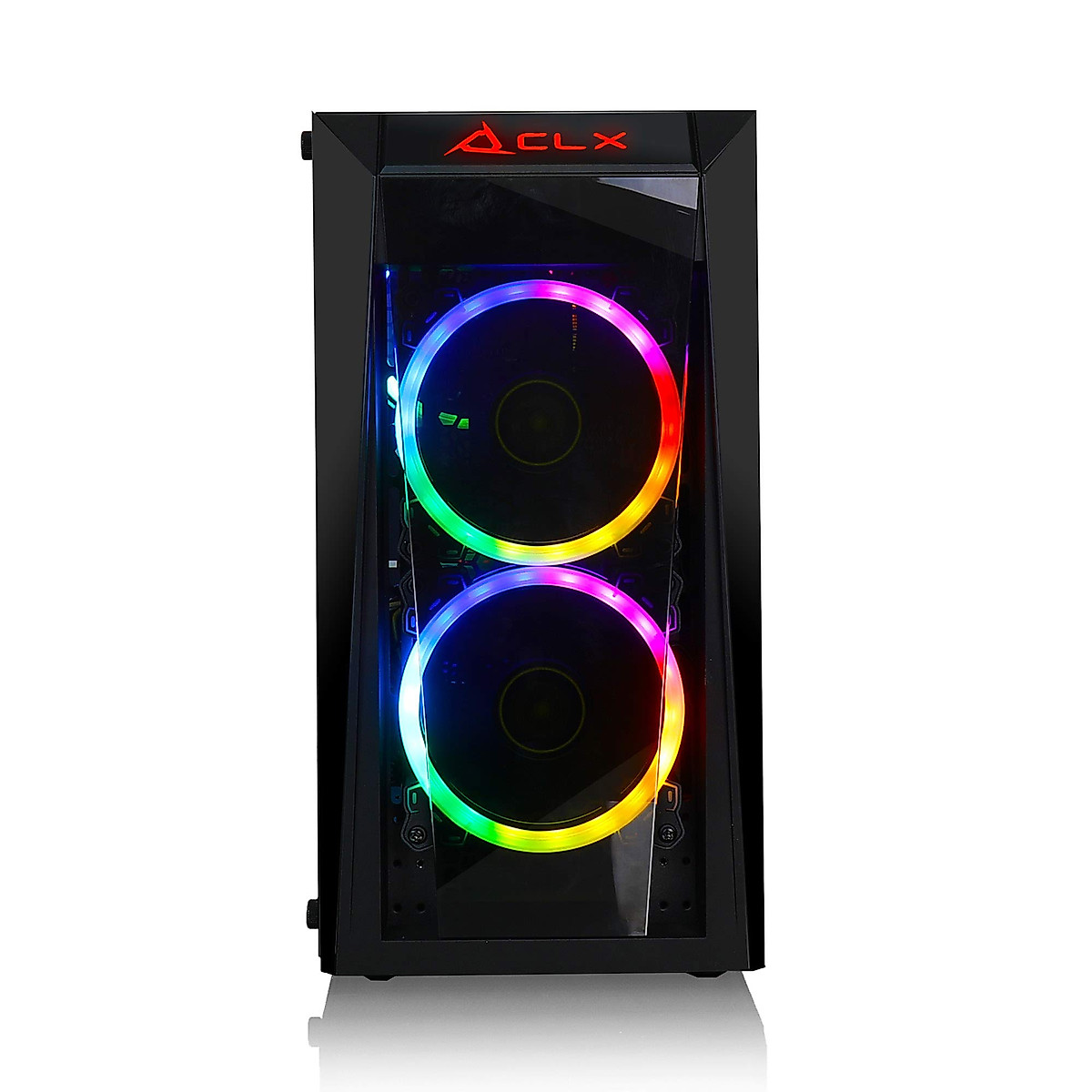 CLX Set VR-Ready Gaming Desktop - Intel Core i7 10700 2.9GHz 8-Core Processor, 16GB DDR4 Memory, GeForce RTX 3060 Ti 8GB GDDR6 Graphics, 240GB SSD, 2TB HDD, WiFi, Windows 11 Home 64-bit, Black