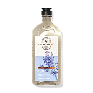 Bath & Body Works Bath and Body Works Aromatherapy LAVENDER + VANILLA Deluxe Gift Set - Body Cream - Body Lotion - Body Wash and Gentle Foaming Hand Soap