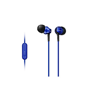 Sony MDREX100APL In-Ear Headphones Earbuds (Blue)