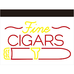 wedding decor custom bar signs home decor happy gamer LED Fine Cigars Shop Smoking Room Man Cave Dual Color Led Red Yellow Lamp Neon Like Signs For Wall Decor