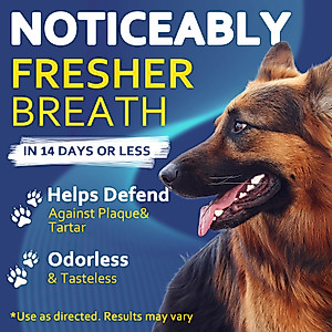 Dental Gels for Dogs, Turn & Taste Dog Toothpaste, Dog Dental Care, Continually Freshens Breath for 24 Hours, Delicious Flavors Like Chicken, No Brush Toothpaste for Dogs