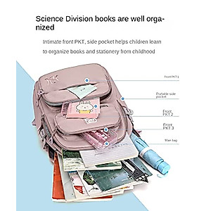 Travel Backpack Large Capacity Backpack Casual School Bag Primary and Secondary School Students Backpack Cute School Bag (light grey)