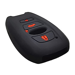 REPROTECTING Silicone Rubber Key Fob Cover Compatible with 2014-2023 Subaru Ascent BRZ Crosstrek Forester Impreza Legacy Outback WRX WRX STI XV Crosstrek YQ14AHC HYQ14AHK