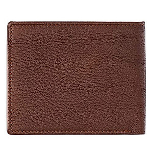 Christian Art Gifts Genuine Leather RFID Wallet for Men with Scripture Blessed Is The Man Jeremiah 17:7 Metal Emblem Multi-purpose Slots Credit Card Holders Quality Classic Brown Leather Bifold Wallet