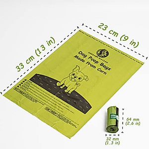 GREENER WALKER Poop Bags for Dog Waste, 1080 Doggy Waste Bags Extra Thick Strong 100% Leak-Proof (Green)