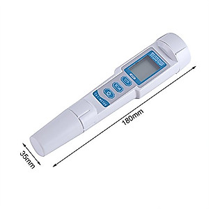 PH/EC/Temp Meter Professional 3 in 1 Portable High Accuracy Handheld Pen Testing Water Quality Tester Meter
