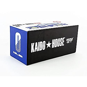 MINI GT 1971 Datsun 510 Wagon Right Hand Drive Blue Met. (Designed by Jun Imai) Kaido House Special 1/64 Diecast Model Car by True Scale Miniatures KHMG011