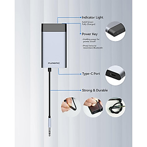 Handheld Microphone for iPhone, Rechargeable Bluetooth Microphone Wireless with 3.5mm Aux Jack Receiver, Car Karaoke Duet Mic with Portable Case for Adults Outdoor Party, Car Travel (2 Mics+1 Case)