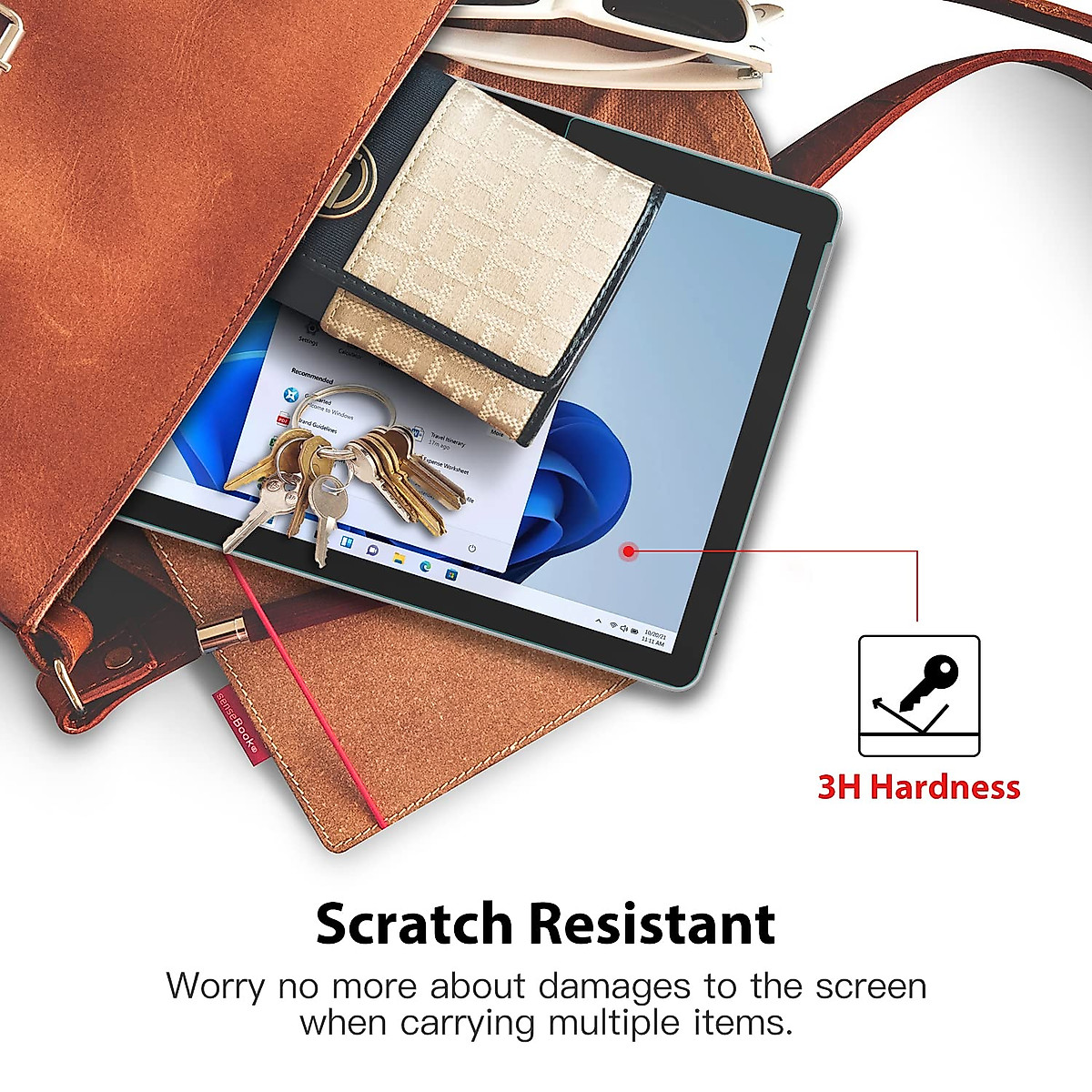 MoKo 2Pack PET Matte Screen Protector for Microsoft Surface Go 10.5 inch (2018/2020/2021/2023), Write, Draw and Sketch with Surface Pen, Anti Glare