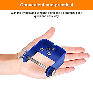 VGEBY Bow Strings Server,Archery Bowstring Serving Thread Jig Bow Strings Server Tool for Compound and Recurve Bow (Blue) Serving String Braided Serving String String Serving Jigs