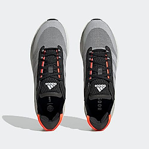 adidas Unisex Avery Running Shoe, Black/Black/Solar Red, 8.5 US Men