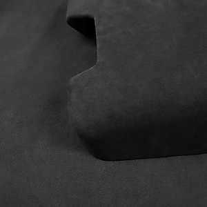 Toworldit Alcantara + ABS Material Central Control Armrest Box Trim Cover Compatible with Audi A6 A7 2019-2021 (Black Gray)